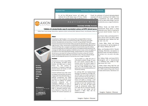 Application Note | Axion Biosystems